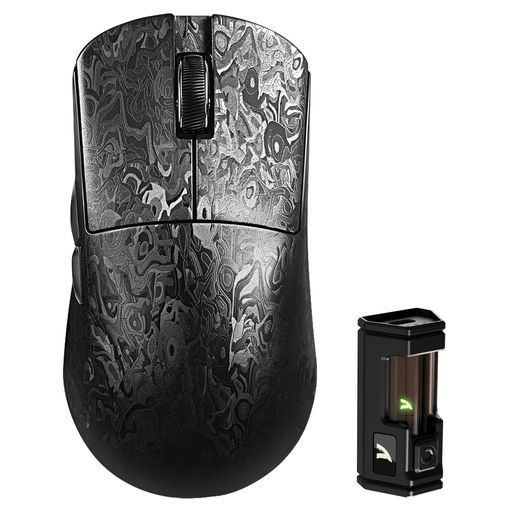 技適認証番号:219-259562 【レーシンググレード素材、高い強度、高い靭性、超軽量】軽量かつ耐久性に優れた開発コンセプトに基づき、F1レーシングカーから着想を得た本ゲームマウスはカーボンファイバー複合素材の筐体を採用しております。わず...