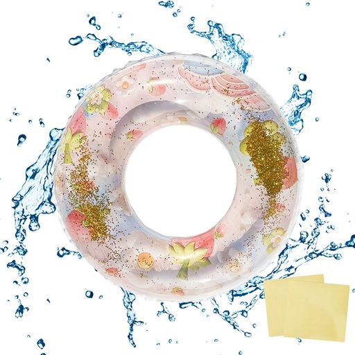 【製品仕様】 商品内容は、浮き輪本体とビニール補修用テープ2枚です。ビニール補修用テープのサイズは5cmx5cm、補修用テープの使用方法は写真で確認できます。修用テープのサイズは5cmx5cm、補修用テープの使用方法は写真で確認できます。 ...