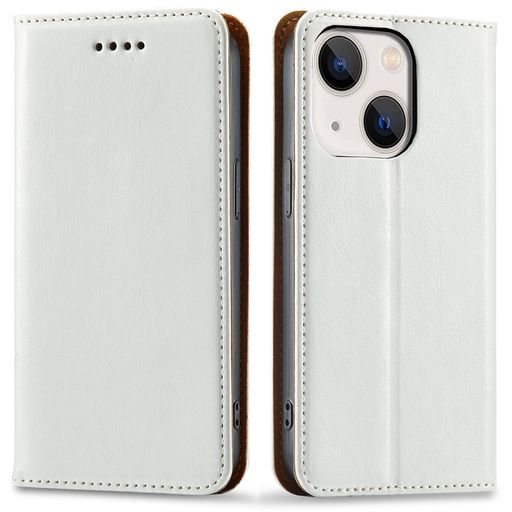 【対応機種】:iPhone13用手帳型ケース(6.1インチ対応) (1)【素材改良】本商品の外部カバーは牛革繊維を人工合成という生産プロセスで仕上げられた合革で、普通の合革より、性能上の耐熱性、耐摩擦が一層アップされた。表面生地が硬すぎず、...