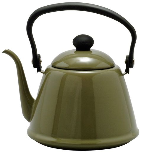 色:オリーブ 容量:2L 商品重量:2.29 ポンド 素材:琺琅 カラフルでおしゃれなホーロー製の細口コーヒーケトル
