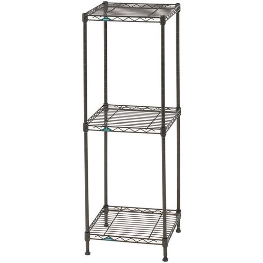 本体サイズ:幅30x奥行30x高さ90cm 本体重量:2.8kg 素材・材質:スチール(紛体塗装)/スリーブ(取付部品)ABS樹脂 生産国:中国 均等耐荷重:約30kg(棚板1枚あたり)