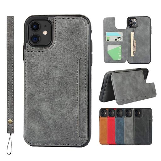 【対応機種】iPhone 11Pro Max 手帳型ケース対応専用( iPhone case (6.5インチ)専用 )アイフォン 11 Pro Max ケース 財布型 縄掛け レザー + TPU カバー素材背面保護携帯電話ケース。 【財布と...
