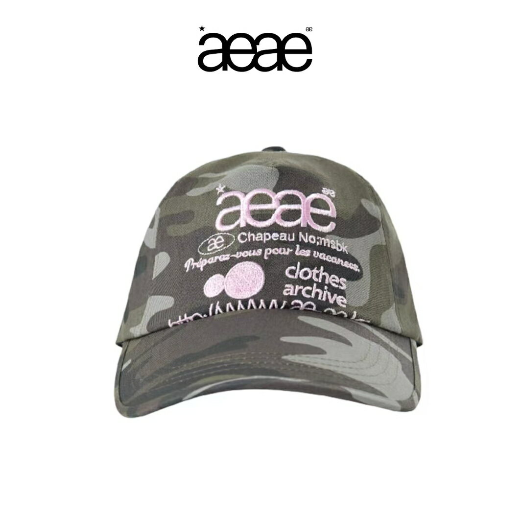 韓国人気ブランド「aeae」。 カモフラージュ柄の人気キャップ。 aeaeの刺繍ロゴがポイント。 深めで頭にしっかりとフィット。 サイズ調節可能。 ＊素材＊ コットン100％ ＊サイズ＊ 頭周り68cm、深さ15cm、ツバ18cm 日本国内...