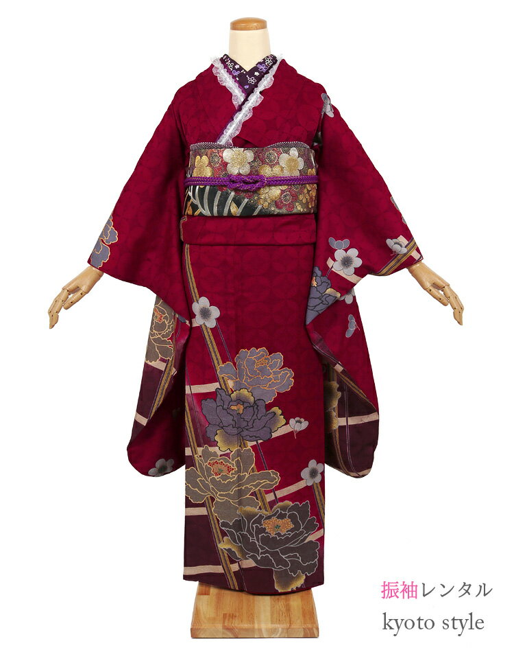 【レンタル振袖18点セット】必要なものが全て揃った豪華18点振袖セットです。 届いてすぐに着用可能です。 通常は3泊4日のレンタルですが成人式期間中はご利用日の10日前に発送、利用日から10日以内の返却で大丈夫なのであわてることなくゆっくり...