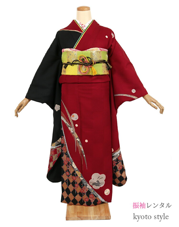 【レンタル振袖18点セット】必要なものが全て揃った豪華18点振袖セットです。 届いてすぐに着用可能です。 通常は3泊4日のレンタルですが成人式期間中はご利用日の10日前に発送、利用日から10日以内の返却で大丈夫なのであわてることなくゆっくり...