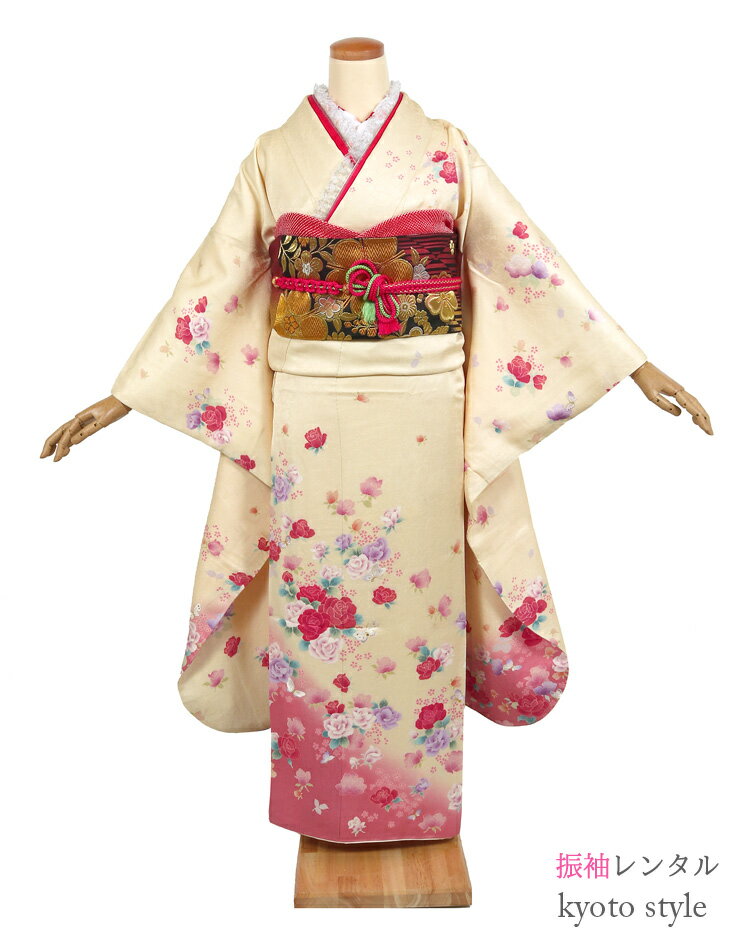 【レンタル振袖18点セット】必要なものが全て揃った豪華18点振袖セットです。 届いてすぐに着用可能です。 通常は3泊4日のレンタルですが成人式期間中はご利用日の10日前に発送、利用日から10日以内の返却で大丈夫なのであわてることなくゆっくり...
