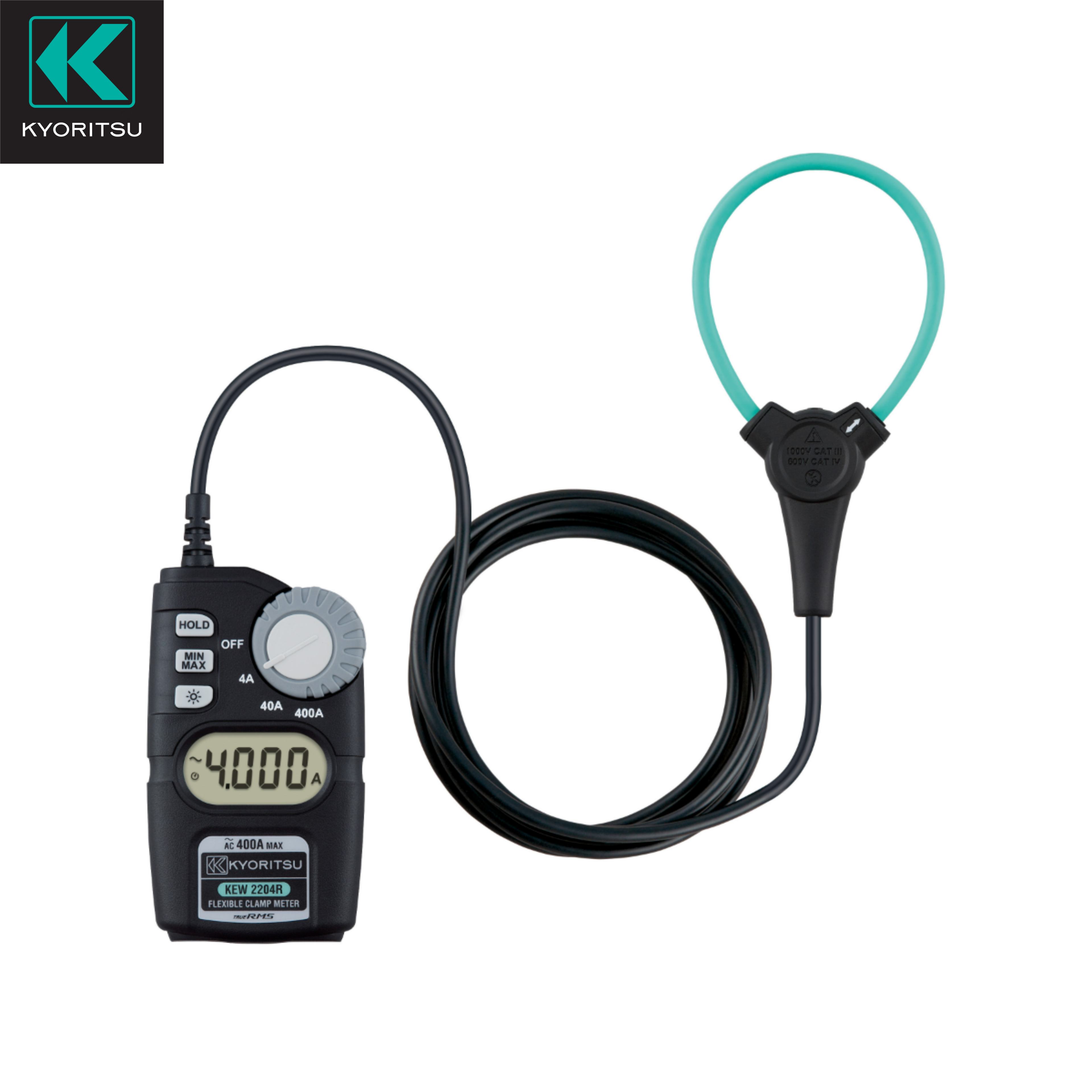 【メーカー公式ショップ】AC交流電流測定用フレキシブルクランプメータ KEW 2204R 真の実効値 柔軟かつ軽量 共立電気計器(KYORITSU) 真の実効値タイプのACフレキシブルクランプ 柔軟かつ軽量なフレキシブルセンサの採用最大値/...