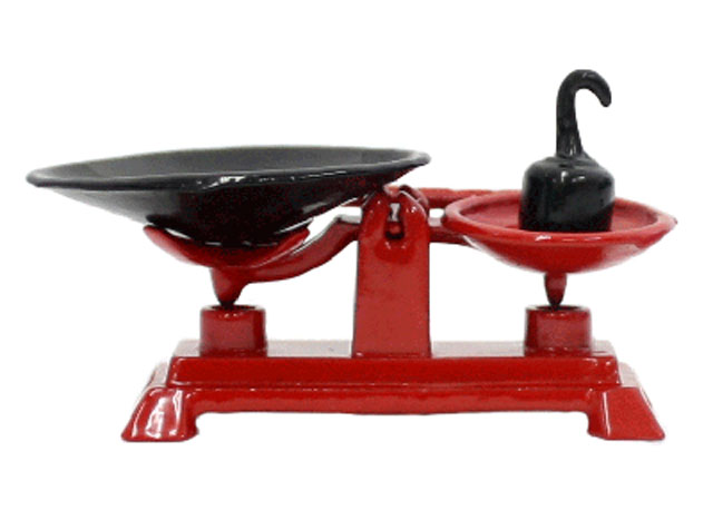 天秤台のサイズ：20×45(mm)