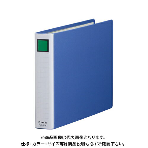 【メーカー】 ●キングジム 【仕様】 ●規格：A4判ヨコ型 ●背幅：46mm ●綴じ厚：30mm ●適正収容：300枚 ●外寸：縦227×横318mm ●穴数：2穴 ●穴間隔：80mm ●材質：オレフィン素材貼表紙，表紙芯材＝古紙使用 ●カ...