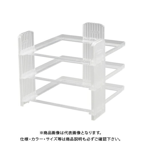 【メーカー】 ●クルーズ 【仕様】 ●規格：A4判タテ型トレー3段仕様 ●外寸：幅283×奥290×高253mm ●材質：ABS樹脂 ●底面すべりとめゴム9個付※トレーは別売です。CROWN オフィス図鑑 2021 Vol.51の【 295...