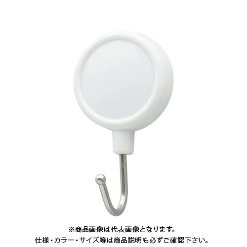 【メーカー】 ●オート 【仕様】 ●耐荷重：約1kg ●外寸：縦75×横40.5mm ●材質：ABS樹脂、ステンレス ●形状：フック(丸)CROWN オフィス図鑑 2022 Vol.52の【 274ページ 】をご参考下さい。