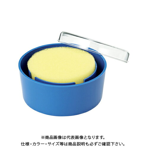 【メーカー】 ●オープン 【仕様】 ●外寸：径70×高40mm ●材質：スポンジ部=ウレタン、ケース=再生ABS ●すべり止め付 ●グリーン購入法：○ ●GPN掲載：○CROWN オフィス図鑑 2022 Vol.52の【 374ページ 】を...