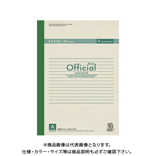 【メーカー】●日本ノート(アピカ)【仕様】●罫種類：A罫(7mm罫×30行)●中紙枚数：50枚●外寸：縦252×横179mm●材質：古紙パルプ100%配合再生紙使用●ISO白色度：70%●エコマーク：○●グリーン購入法：○●GPN掲載：○C...