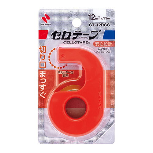 【メーカー】 ●ニチバン 【仕様】 ●テープ寸法：幅12mm×長11m ●巻芯径：25mm ●外寸：幅24×奥76×高49mm ●テープ厚：0.05mm ●材質：巻芯=古紙使用 ●GPN掲載：○CROWN オフィス図鑑 2022 Vol.5...
