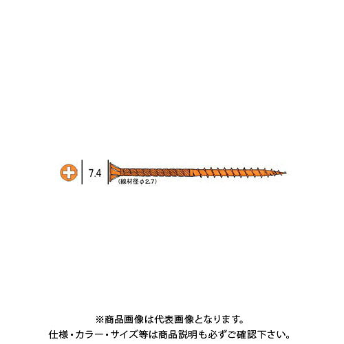 【メーカー名】 ●(株)ダンドリビス 【仕様】 ●ねじの呼び(M)：3.8 ●長さ：75 ●ねじ頭部径：7.4mm ●線材径：φ2.7 ●材質：鉄鋼線、クロメート