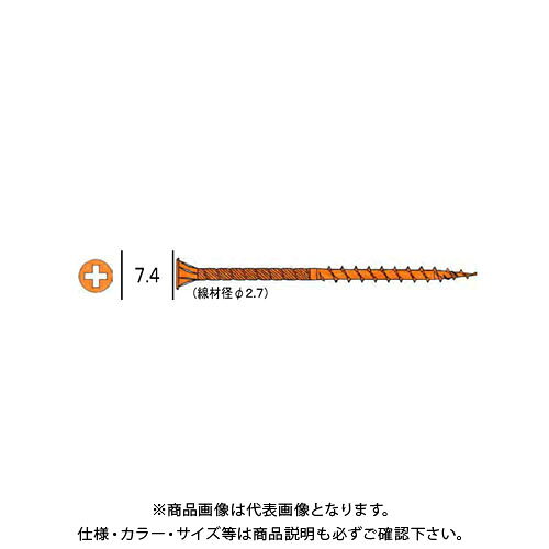 【メーカー名】 ●(株)ダンドリビス 【仕様】 ●ねじの呼び(M)：3.8 ●長さ：65 ●ねじ頭部径：7.4mm ●線材径：φ2.7 ●材質：鉄鋼線、クロメート