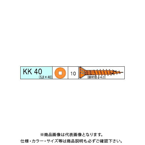 【メーカー名】 ●(株)ダンドリビス 【特長】 根太レス工法に 【仕様】 ●長さ：40 ●ねじの呼び(M)：5.8 ●頭部径：10 ●線材径：φ4.0 ●材質：鉄鋼線、クロメート ●専用ビット65mm 4本付き