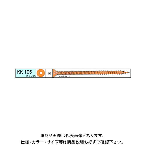 【メーカー名】 ●(株)ダンドリビス 【特長】 根太レス工法に 【仕様】 ●長さ：105 ●ねじの呼び(M)：5.8 ●頭部径：10 ●線材径：φ4.0 ●材質：鉄鋼線、クロメート ●専用ビット65mm 1本付き