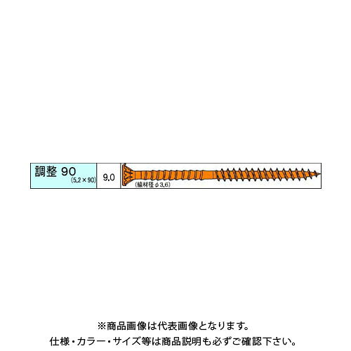 【メーカー名】 ●(株)ダンドリビス 【特長】 ●省施工、リフォームにも最適！ ●逆ネジがポイント 【仕様】 ●サイズ：5.2×90 ●頭部径：9.0 ●線材径：φ3.6 ●材質：鉄鋼線、電気亜鉛メッキクロメート