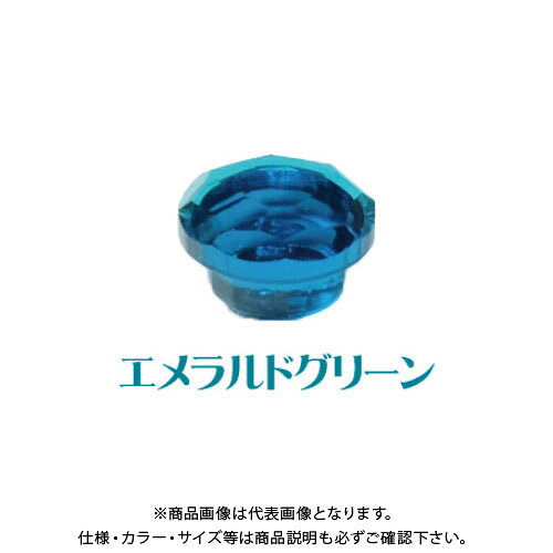 【メーカー名】 ●(株)ダンドリビス 【特長】 ●クリスタルキャップと形状が異なり、表面にカットが入っていて、見た目が宝石のようなビスキャップです。 ●屋外でも使用可能 【仕様】 ●カラー：エメラルドグリーン ●サイズ：約14.0mm×約5...