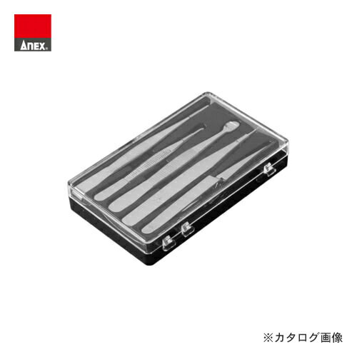 【メーカー】 ●（株）兼古製作所 【仕様】 ●セット内容：逆作動（小）・切手用・AA125mm直・ベビー用・125mm直 【関連商品】 アネックス ANEX MINI×3(ミニスリー) No.103 アネックス ANEX ペンシル型オートテ...