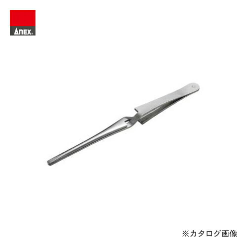 【メーカー】 ●（株）兼古製作所 【特長】 ●手をはなすと閉じるためバイスがわりに使用できます。 ●はんだ付け作業等に便利です。 【仕様】 ●幅(mm)：12 ●全長(mm)：165 【関連商品】 アネックス ANEX ピンセット ベビー用...