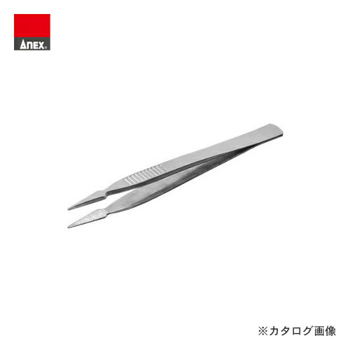 【メーカー】 ●（株）兼古製作所 【特長】 ●先端が矢じり形になっており、丈夫にできているためこじったりする作業にも使用できます。 【仕様】 ●幅(mm)：10 ●全長(mm)：125 【関連商品】 アネックス ANEX ピンセット ベビー...