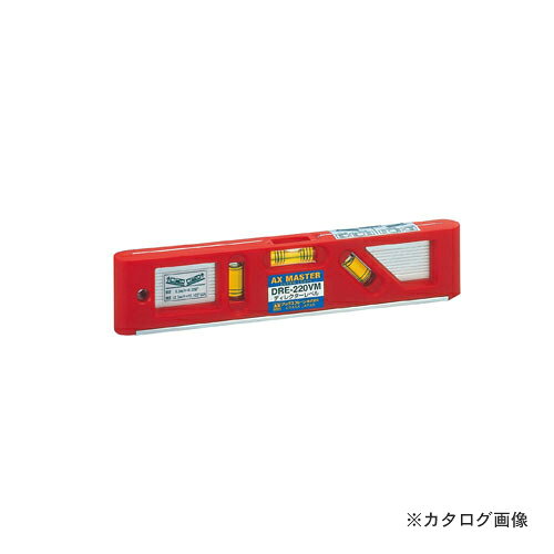 【メーカー名】 ●アックスブレーン（株） 【用途】 ●水平・垂直・45度・1/50・1/100勾配測定可能 ●45°付きで法勾配の測定に大変便利です。 【仕様】 ●サイズ：20.0×46.0×220mm