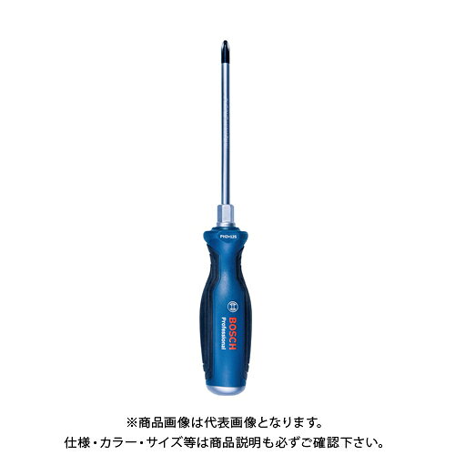 【メーカー名】 ●ボッシュ(株) 【セット内容】 ●ドライバーPH2x125mm1本 【特長】 ●人間工学に基づいた使いやすいデザイン、持ちやすいソフトグリップ。プロ仕様、金属シャフトの貫通タイプです。 【仕様】 ●貫通ドライバープラスPH...