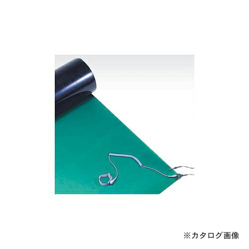 【メーカー】 ●（株）カスタム 【特長】 ●テーブル用カーボン入り防静電気マット ●表面抵抗（表）：104〜106Ω ●表面抵抗（裏）：104〜106Ω ●合成ゴム製 ●導電性カーボン入り ※リストストラップとマット用グランドコードは附属さ...