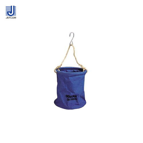 【メーカー】 ●ジェフコム（株） 【特長】 ●なんでも入る帆布製バケツ 【仕様】 ●なんでも入る帆布製バケツ ●S環フック付 ●色：青 ●サイズ：270φ×高さ300mm 【関連商品】 デンサン DENSAN 電工バケツ 白 φ210x26...