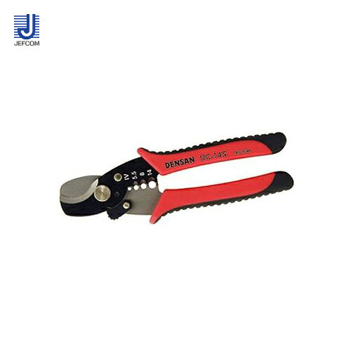 【メーカー】 ●ジェフコム（株） 【特長】 ●スパッと切れる！14mm2IV線を楽々切断！ 【仕様】 ●銅線専用 ●VVF2.0×3Cも切断OK ●3サイズのストリップ機能付（IV線5.5mm2、8mm2、14mm2） ●連続作業でも手の疲...