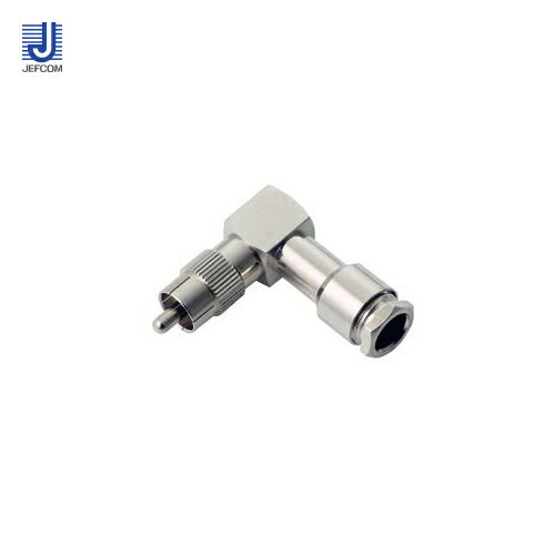 【メーカー】 ●ジェフコム（株） 【特長】 ●圧着工具不要、半田付け不要、レンチで締めつけるだけ 【仕様】 ●同軸ケーブル用圧着レスL型コネクター ●適合ケーブル：3C-2V、3C-FV ●定格電圧：AC500V ●耐電圧：AC1000V ...
