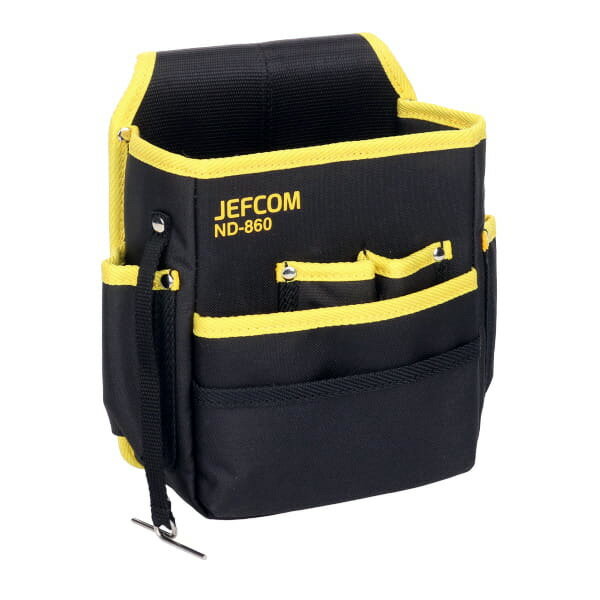 【メーカー】 ●ジェフコム（株） 【特長】 ●軽くて丈夫な耐摩耗ポリエステルキャンバスを採用しています。 ●強化縫製仕上げで、非常に丈夫な腰袋です。 ●テープカッター付です。本体に丈夫さと風合い持ったポリエステルキャンバスを採用 【用途】 ...