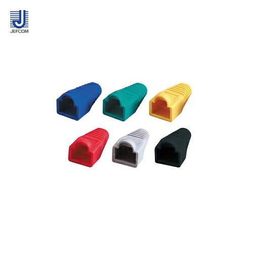 【メーカー】 ●ジェフコム（株） 【特長】 ●モジュラープラグを保護するカバー 【仕様】 ●ケーブルの識別に便利な6色セット（青、緑、黄、赤、グレー、黒） ●入数：各色5個　計30個 ●プラグタイプ8P ●当社のモジュラープラグ全商品に対応...