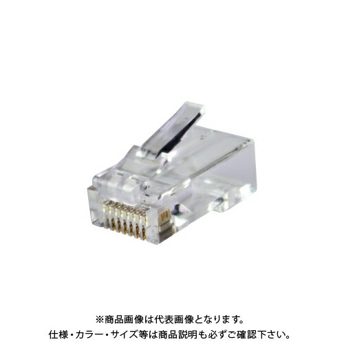 【メーカー名】 ●ジェフコム(株) 【特長】 ●適切な配線順序を簡単に確認できる ●8芯丸断面のケーブルに使用 ●ツメ(ラッチ)を曲げても折れにくいポリカーボネート製ボディ ●50μ(1.27um)の金メッキ ●RJ45準拠 ●芯線0.5m...