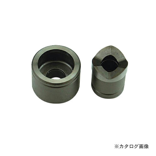 【メーカー名】 ●ジェフコム（株） 【仕様】 ●呼び寸法：A19(3/4") ●実寸法(mm)：φ19.8 ●最大板厚(mm)3.2 ●使用軸：セットボルト3/8(小軸) ●油圧フリーパンチ(DFP-FH)用の薄鋼電線管用パンチダイス