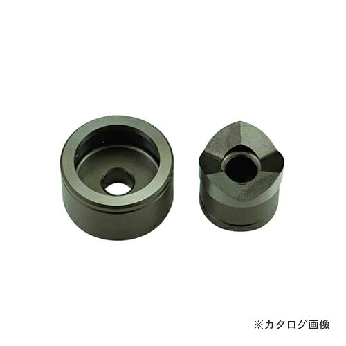 【メーカー名】 ●ジェフコム（株） 【仕様】 ●呼び寸法：B16(1/2") ●実寸法(mm)：φ21.8 ●最大板厚(mm)3.2 ●使用軸：セットボルト3/8 ●油圧フリーパンチ(DFP-FH)用の厚鋼電線管用パンチダイス