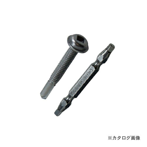 【メーカー名】 ●ジェフコム（株） 【特徴】 ●ステンレスタイプ ●厚鉄板用ネジ ●頭飛防止機能搭載 ●No.3 四角ビット専用 下穴不要 ●適用板厚：2.3~9.0mm 【用途】 ●鉄板、H鋼、アングル、Cチャン等(焼きなし) 【仕様】 ...