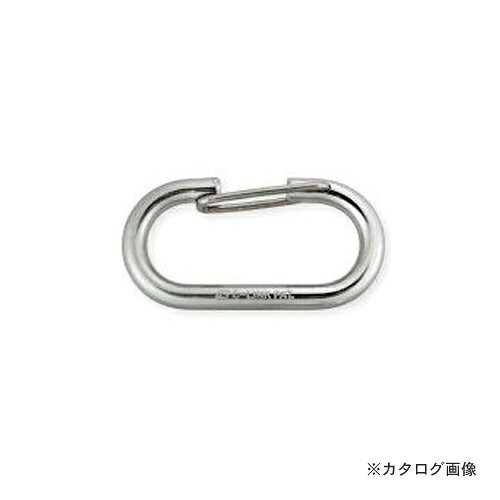 【メーカー名】 ●（株）伊藤製作所 【用途】 ●連結用フックです。 【特長】 ●スプリングゲートはステンレス製 ●開口部が広くて使いやすい。 【仕様】 ●ステン 6ミリ ●寸法：d6×A32×B62×D12 ●許容荷重：20kg ●質量：30g