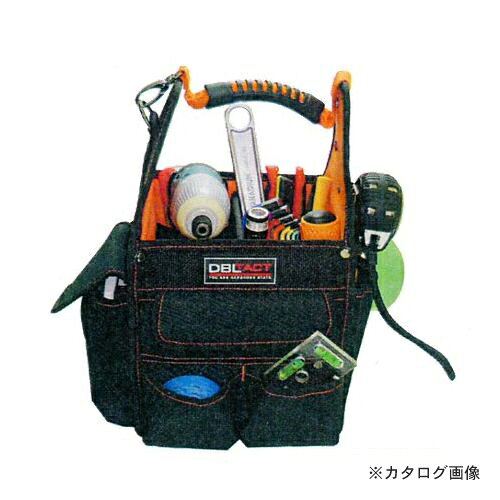 【メーカー】 ●DBLTACT 【特長】 ●収納力抜群のコンパクトバッグ！ ●多数のポケットやホルダーがあるので抜群の収納力！ ●中央に間仕切りがありますので工具等の分類・整理に便利。 ●ハシゴや単管などの置き場のない場所でも保管できます。...