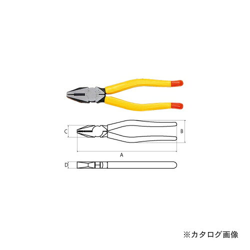 【メーカー】 ●花園工具（株） 【特長】 ●標準的なペンチで、電気工事、金工作業や機械部品の組立、修理等の幅広い用途に使用できます。 ●グリップ部は弊社独自の成形カバー仕様で電工プロから一般家庭まで幅広くご使用頂けます。 ●成型カバー付 【...