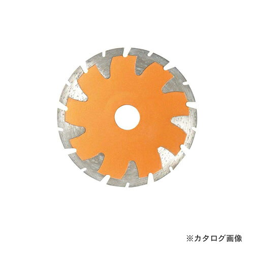 【メーカー】 ●イチネンMTMツール事業部(ミツトモ) 【特徴】 ●コンクリート・モルタル・磁器タイル・レンガなどの切断に。 ●台金に喰い込んだT面刃が被削材との摩擦による発熱を防止。直進性にも優れる。 【仕様】 ●外径：125mm ●内径...