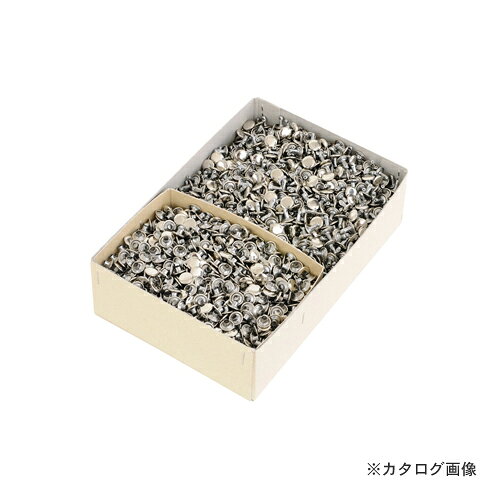 【メーカー】 ●イチネンMTMツール事業部(ミツトモ) 【仕様】 ●入数：カシメ玉1000組 ●頭径：φ13mm ●足長：13.0mm ●材質：鉄製＋ニッケルメッキ ※足長はカシメ鋲の全長を表しています、軸の長さではありません。 ※布・ビニ...