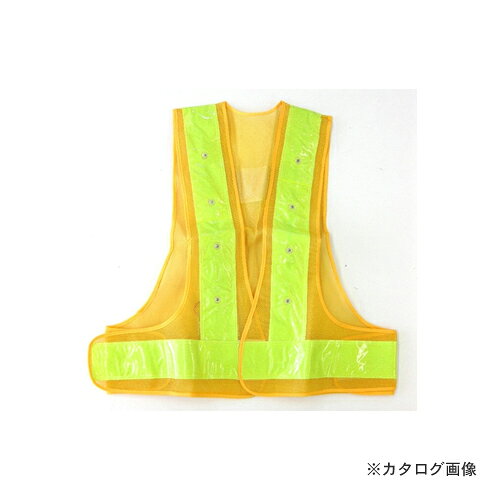 【メーカー】 ●イチネンMTMツール事業部(ミツトモ) 【特長】 ●赤色LED×16個＋巾7cmワイドタイプ反射テープを採用 ●視野性と安全性をWで確保 ●破れにくいダブルナイロンメッシュ ●フリーサイズ・両ウエストで調節可能 ●強力面ファ...