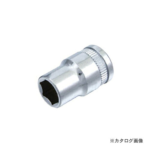 【メーカー名】 ●スエカゲツール(株) 【特長】 ●ボルトナットの角を傷つけにくい面接触タイプです。 【仕様】 ●サイズ：12mm ●差込角：9.5mm ●全長：28mm ●重量：27g
