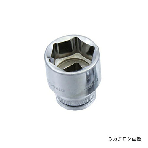【メーカー名】 ●スエカゲツール(株) 【特長】 ●ボルトナットの角を傷つけにくい面接触タイプです。 【仕様】 ●サイズ：19mm ●差込角：9.5mm ●全長：30mm ●重量：52g