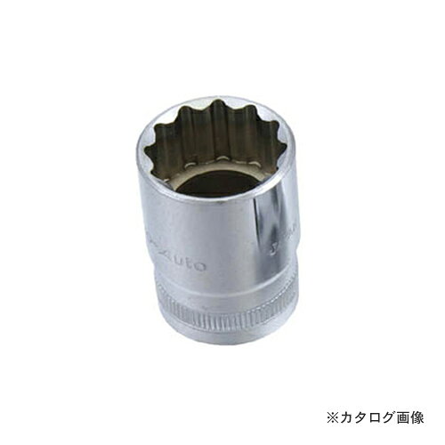 【メーカー名】 ●スエカゲツール(株) 【特長】 ●ボルトナットの角を傷つけにくい面接触タイプです。 【仕様】 ●サイズ：23mm ●差込角：12.7mm ●全長：38mm ●重量：96g