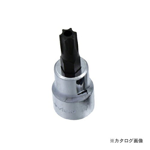 【メーカー名】 ●スエカゲツール(株) 【特長】 ●ラチェットハンドルやスピンナーハンドルと組み合わせて使用します。 ●ヘックスローブねじの締め付け、緩め作業に。 ●いじり止め対応穴付きです。 【仕様】 ●サイズ：T27 ●差込角：9.5m...