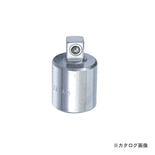【メーカー名】 ●スエカゲツール(株) 【特長】 ●差込角のサイズ変換させるアダプターソケットです。 ●3/8"(9.5mm)のハンドルにアダプターが加わることで1/4"(6.35mm)のソケットが使用できます。 【仕様】 ●差込角：3/8...